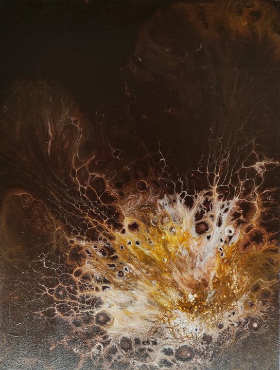 Painting #62 abstraction hardboard - Katerinaart - Paintings & Prints ...