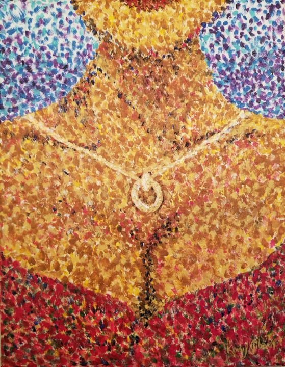 Diffused Illusion Woman in Red - Artistic Aura Boutique - Paintings ...