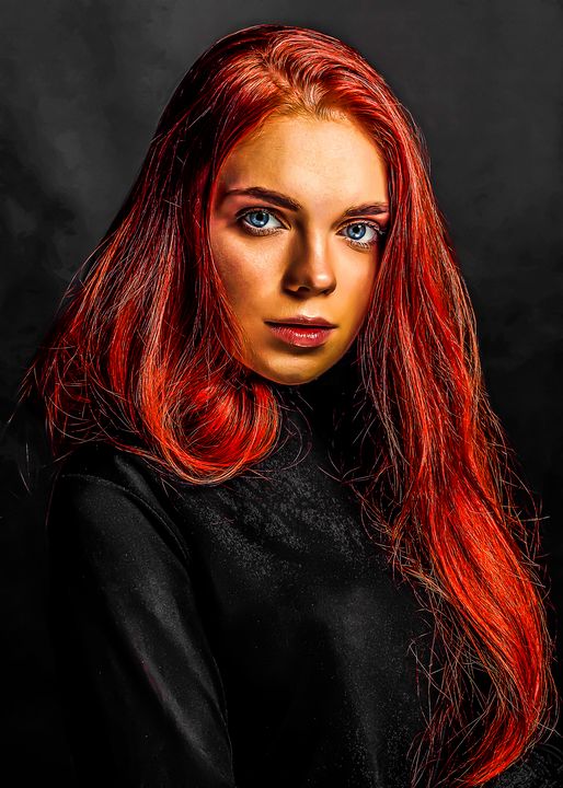 female portrait oil paint picture - abdesign - Photography, People ...