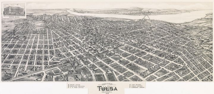 Thaddeus Mortimer Fowler~Aero View o - Canvas printing - Paintings ...