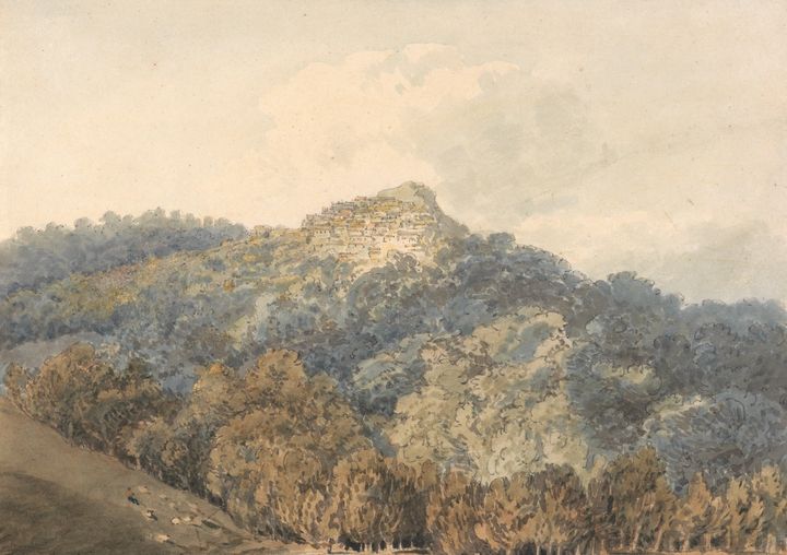 Thomas Gilding~Rocca del Papa, with - Canvas printing - Paintings ...