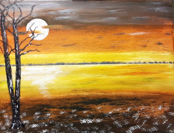 Halloween Sunset - BJK Creations & Gallery of Seasons - Paintings ...