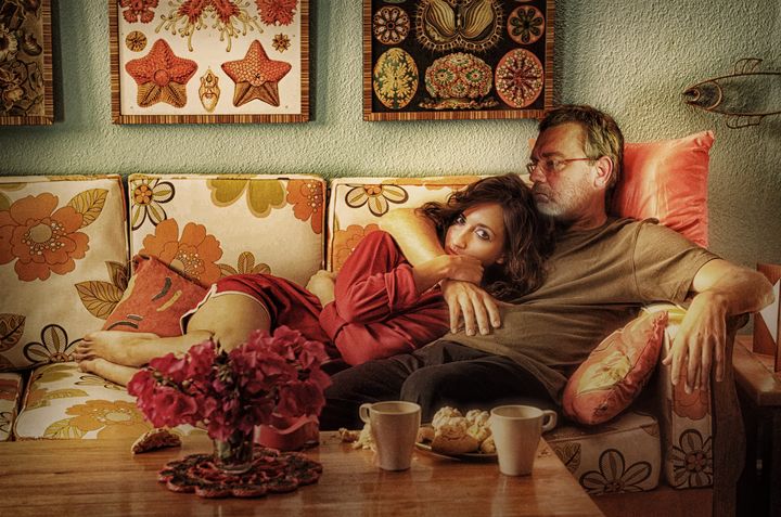 Jimmy and Jessica Curled Up On Couch - Jimmy Andrews - Photography ...