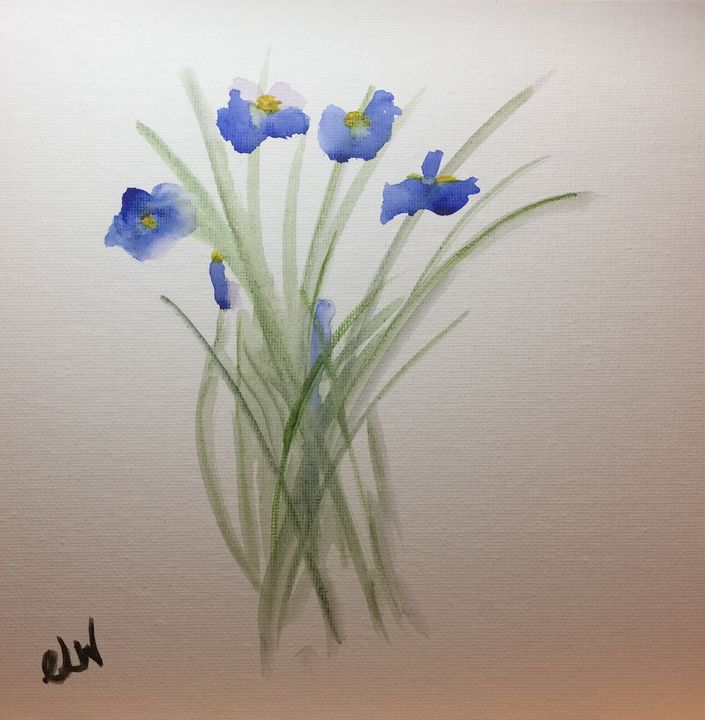 Irises - Art with Caron - Paintings & Prints, Flowers, Plants, & Trees ...