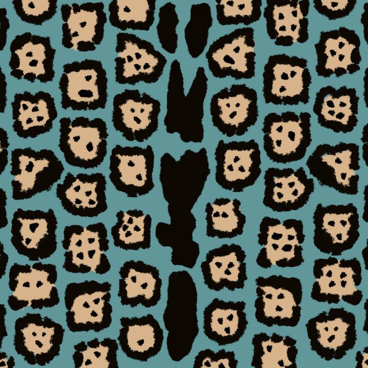 Jaguar Pattern in Beach Colors - ButterflyInTheAttic - Digital Art & AI ...