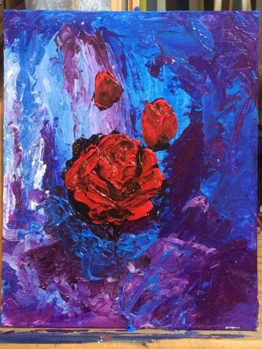 Rose - Zhao - Paintings & Prints, Flowers, Plants, & Trees, Flowers ...