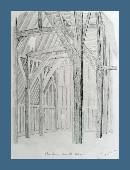 Tithe barn sketch - Rod Jones Photography - Drawings & Illustration ...