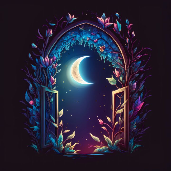 Door to the New Moon - Infocyde's Den - Digital Art & AI, Abstract, Figurative - ArtPal