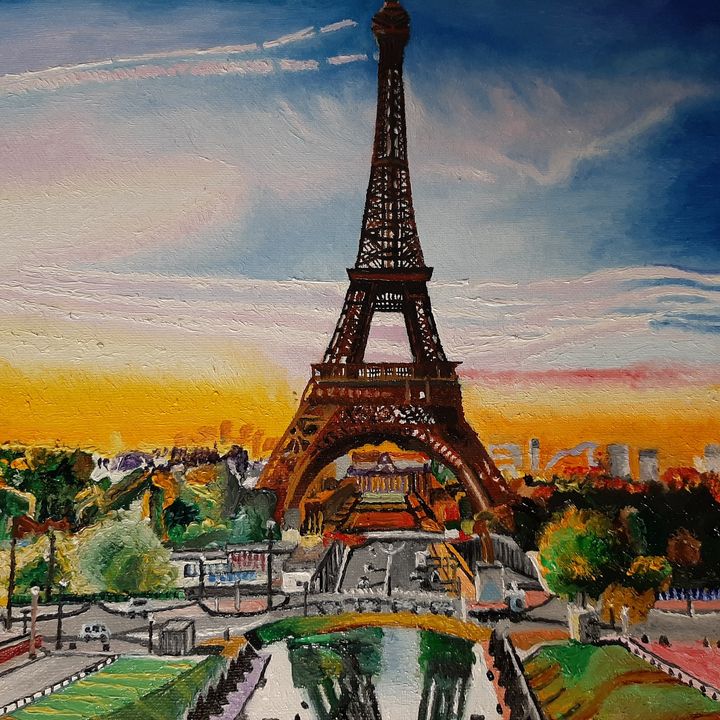 Eiffel Tower - Mr Seth Williams - Paintings & Prints, Buildings ...