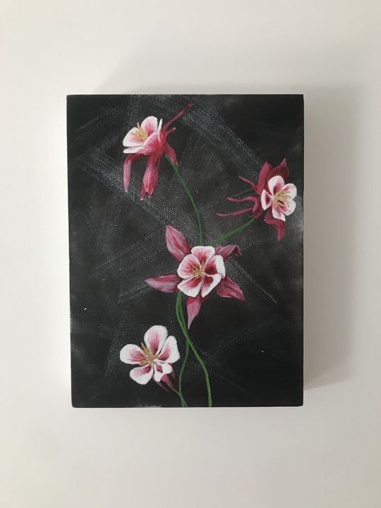 Golden columbine - Mitchell Molloy Art - Paintings & Prints, Flowers ...