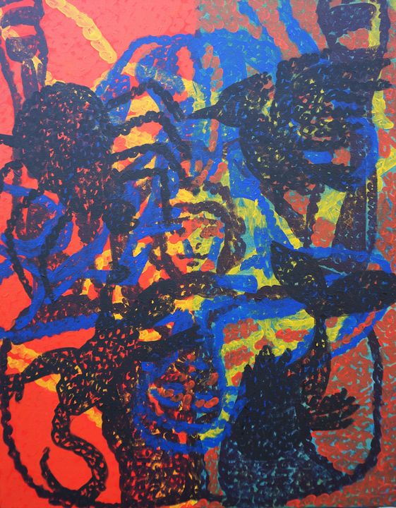 Vibrant Presence - Michael Dang Art - Paintings & Prints, Abstract ...