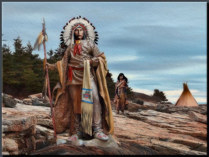 The War Chief - Richard Gerhard - Digital Art & AI, Ethnic, Cultural ...