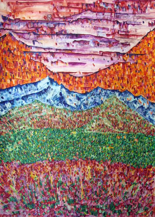 Jupiter is seen - Abstract - Paintings & Prints, Abstract, Landscape ...