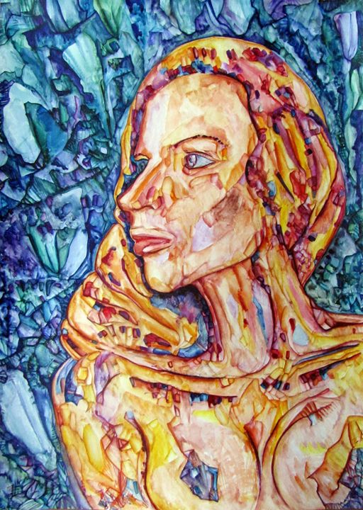 Eva - Abstract - Paintings & Prints, People & Figures, Portraits ...
