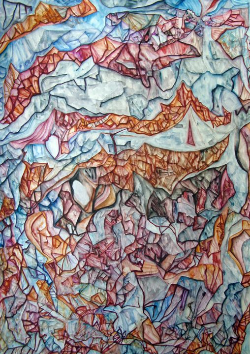 Island - Abstract - Paintings & Prints, Abstract, Landscape - ArtPal