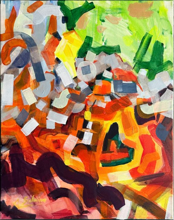 3Rs - Reduce Painting - Sunshine_roof - Paintings & Prints, Abstract ...