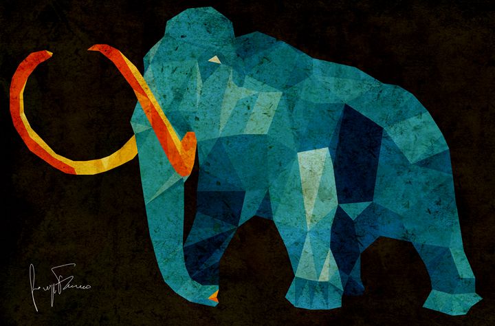 The Blue Mammoth - Giuseppe Ferraro Artworks - Drawings & Illustration ...