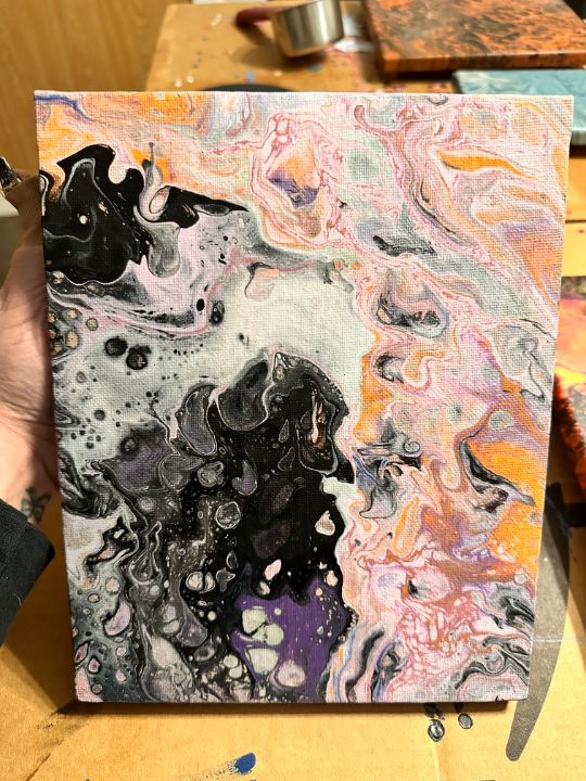 Pastels - Pourin’ fluid colors - Paintings & Prints, Abstract, Color ...