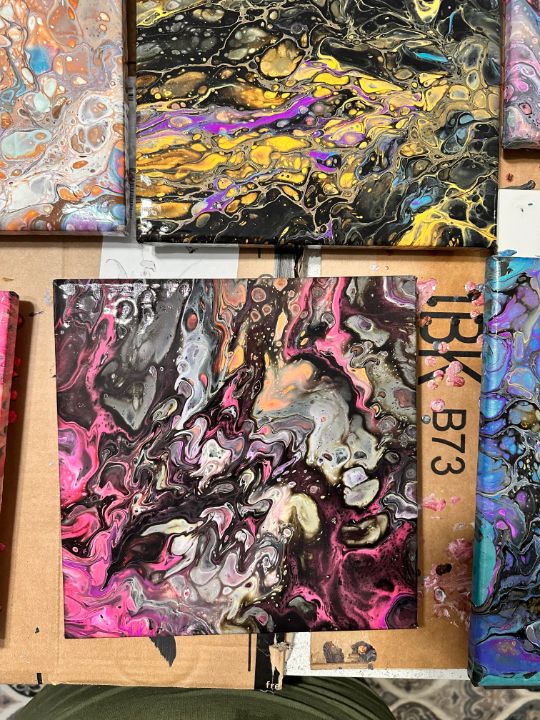 Neons - Pourin’ fluid colors - Paintings & Prints, Abstract, Color - ArtPal