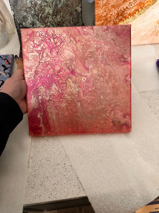 Roast pink - Pourin’ fluid colors - Paintings & Prints, Abstract, Color ...