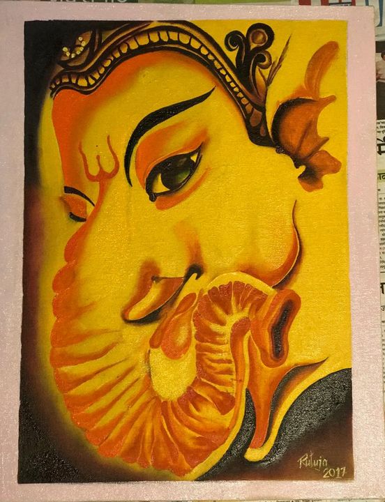Ganesha - Rutuja Manik Patil - Paintings & Prints, Religion, Philosophy ...