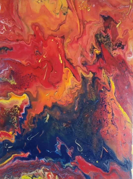 Dragons breath - Delirious Pixie Ninja - Paintings & Prints, Abstract ...