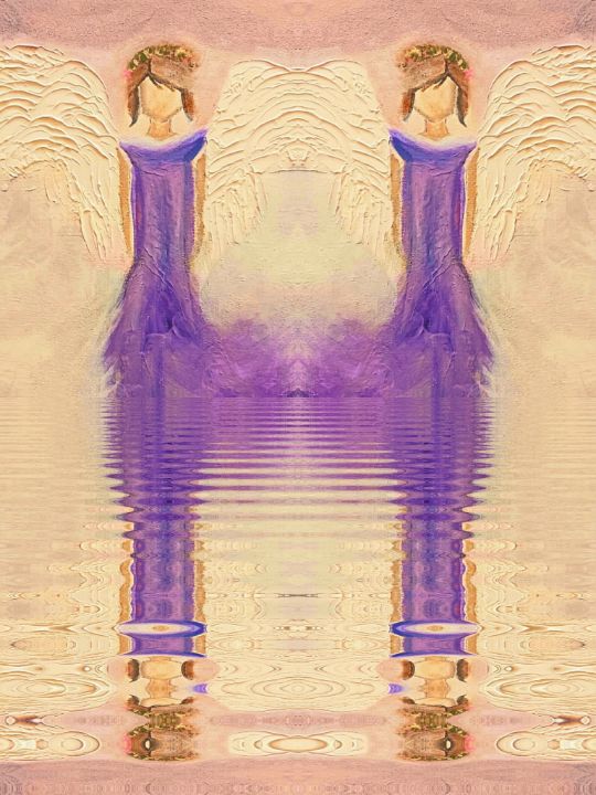 Angel Reflections - Alexsean - Digital Art & AI, Childrens Art, Other ...
