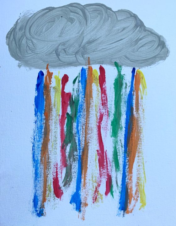 Rainbow cloud - Moonlight Meow - Paintings & Prints, Childrens Art ...