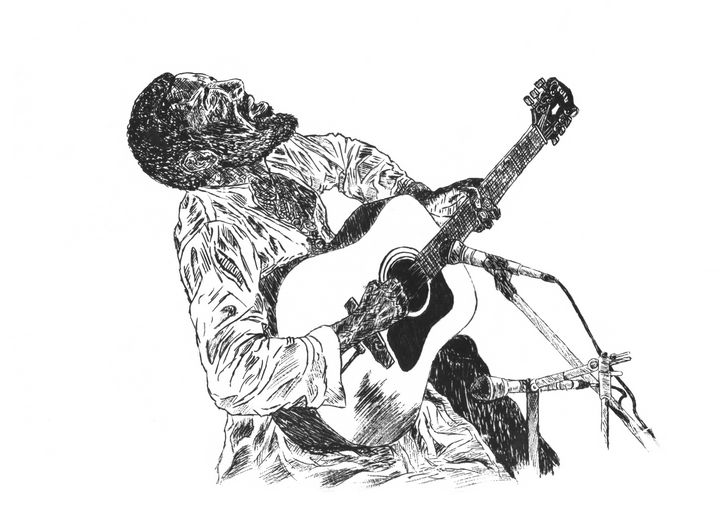 Richie Havens Original Ink Drawing - Hamilton Art Creations - Drawings ...