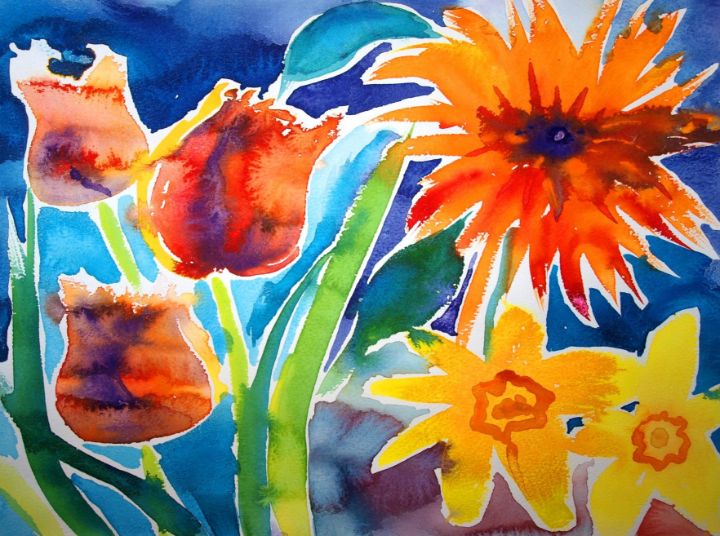 Spring flowers - MY BEST PRINTS - Paintings & Prints, Flowers, Plants, & Trees, Flowers, Flowers ...