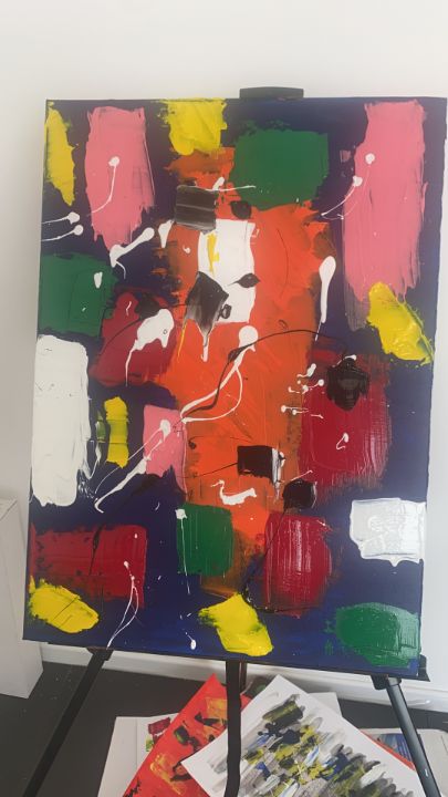 La vie en Rose - Dekker - Paintings & Prints, Abstract, Color - ArtPal