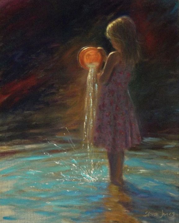 emptying orange bucket - STEVEN JONES GALLERY - Paintings & Prints ...