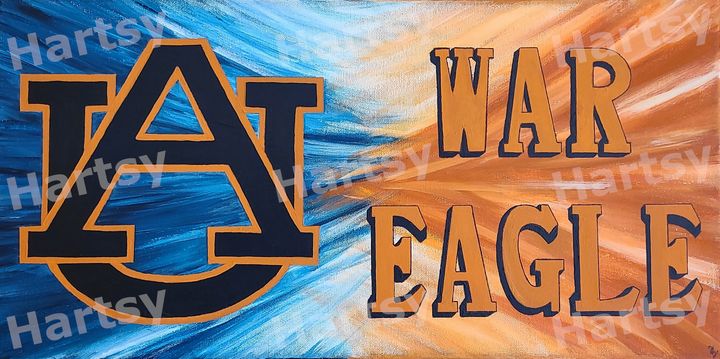 Auburn War Eagle - Hartsy - Paintings & Prints, Sports & Hobbies ...