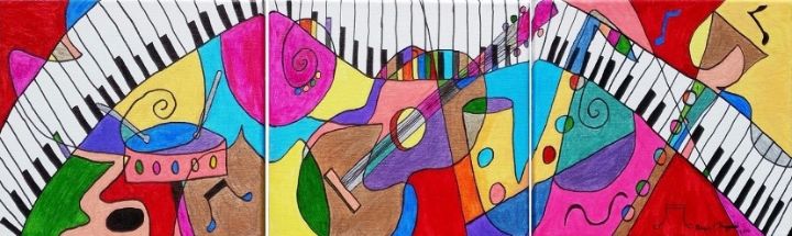Music Fusion 2 - Graceeexpressions - Paintings & Prints, Abstract ...