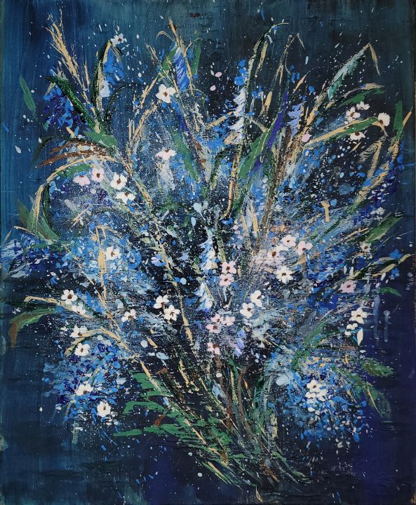 Night Rhapsody - Elena Adams - Paintings & Prints, Abstract, Other ...