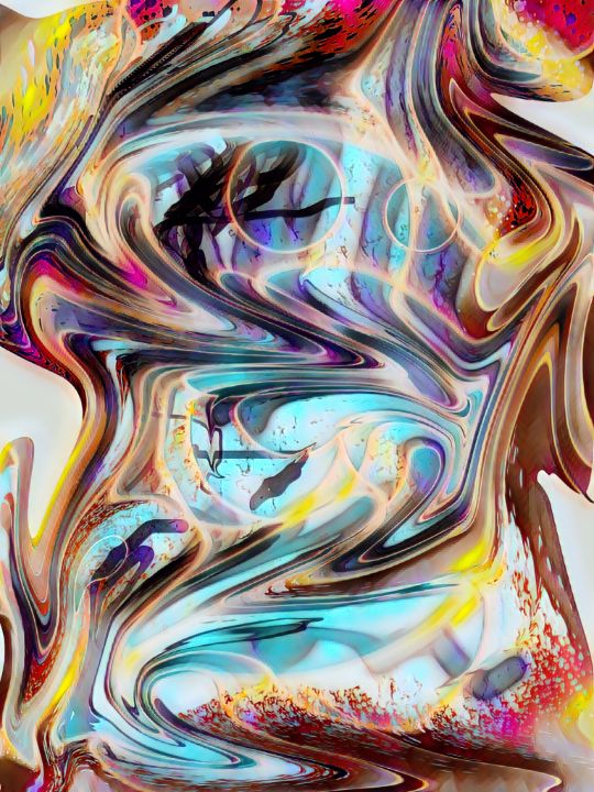 Abstract art - WallArtOfMio - Digital Art & AI, Abstract, Movement - ArtPal