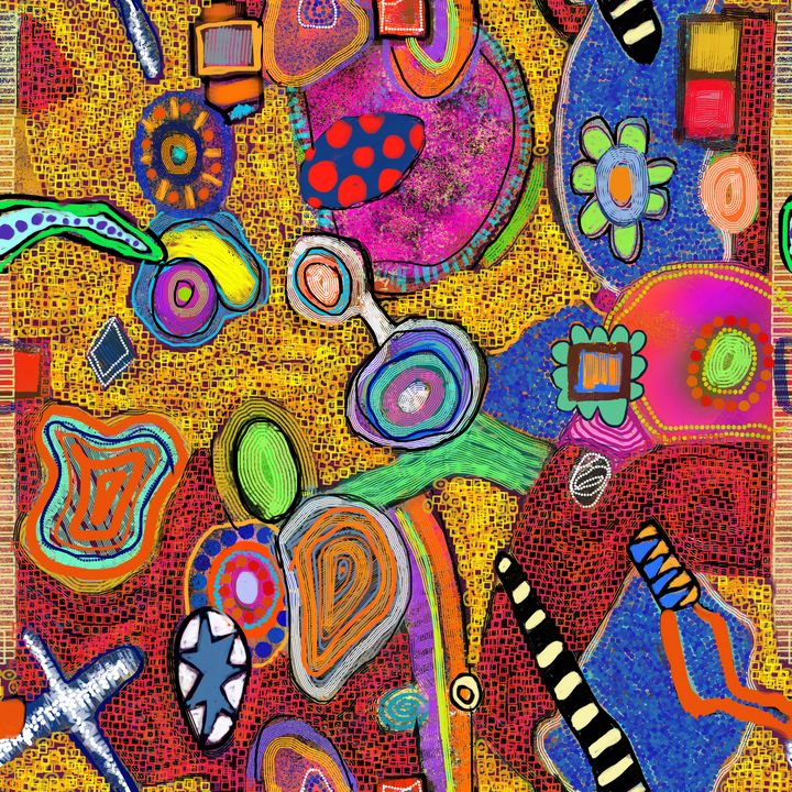 Rock Hopping - Steve Martin Art - Paintings & Prints, Abstract ...