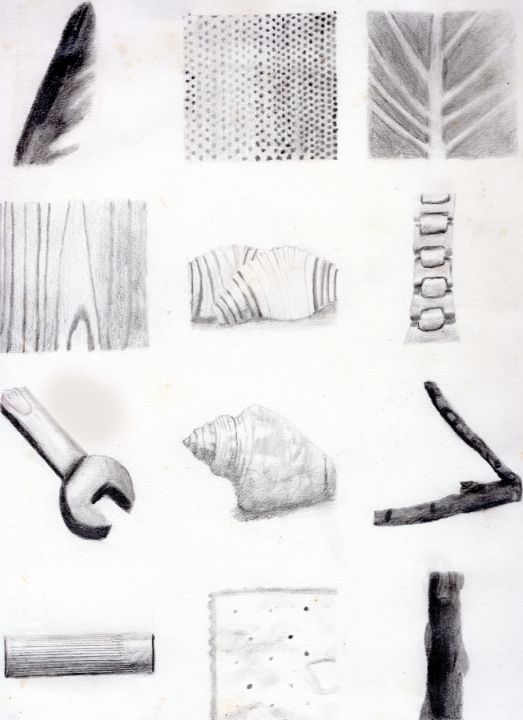 Texture - Optimistic Artist Sue - Drawings & Illustration, Still Life ...