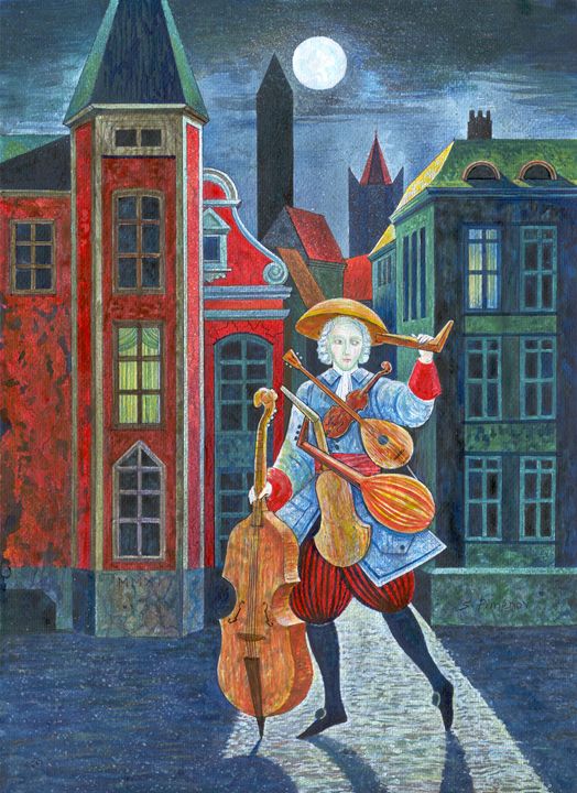 Midnight Moon Music - Sergio - Drawings & Illustration, People ...