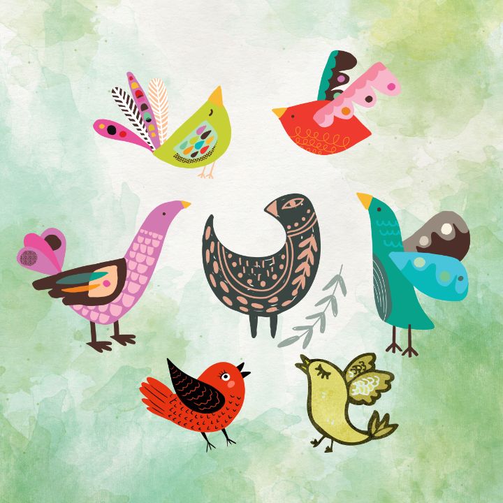 Feathered Medley - Deeyaz.Designs - Digital Art & AI, Animals, Birds ...