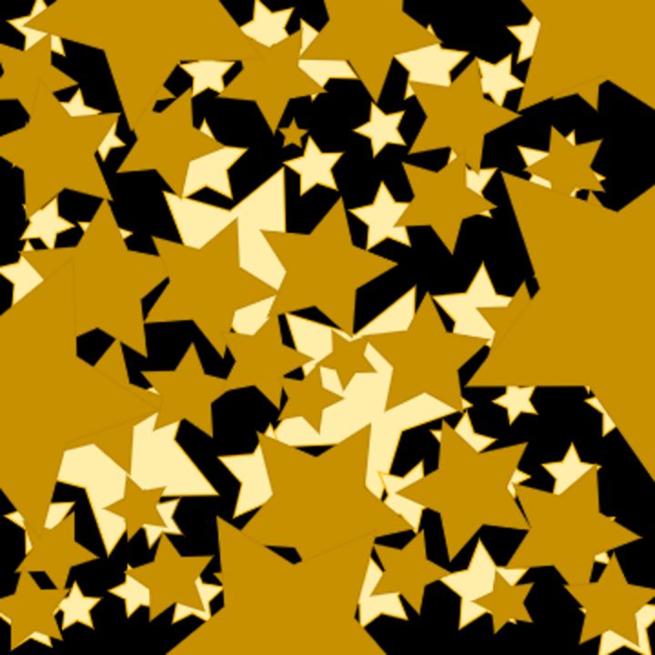 Gold Stars - Ray Nichols - Digital Art, Abstract, Geometric - ArtPal
