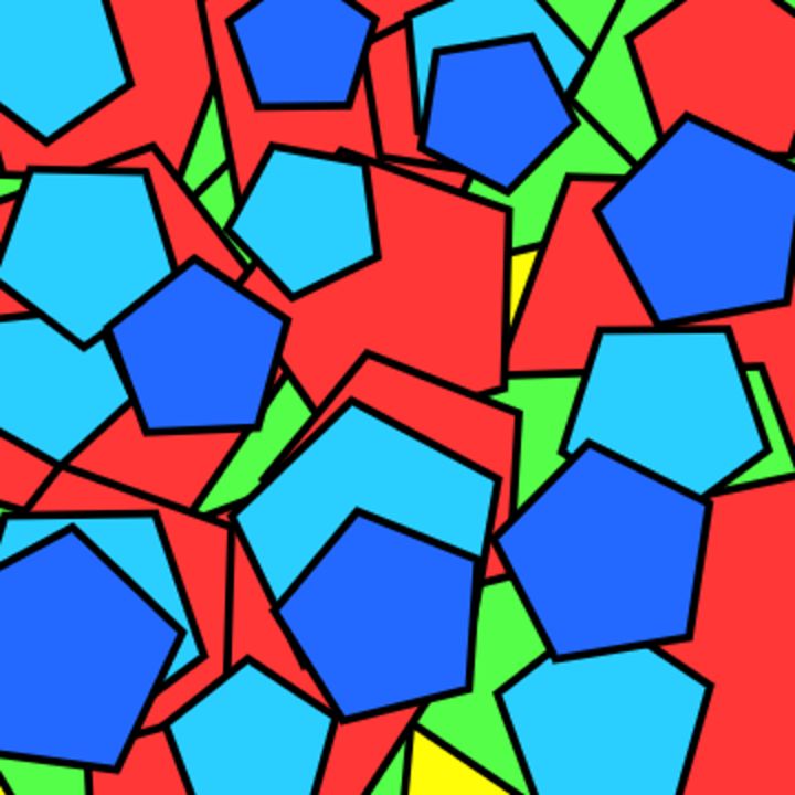 Pentagons - Ray Nichols - Digital Art & AI, Abstract, Geometric - ArtPal