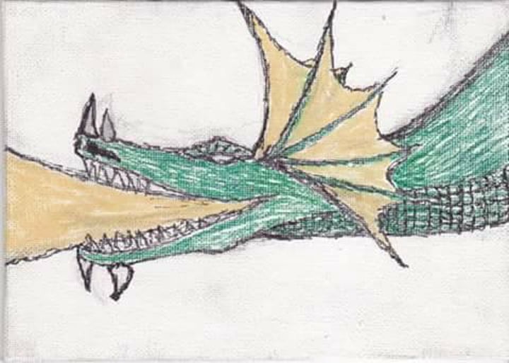 Green Dragon - Ray Nichols - Drawings & Illustration, Entertainment ...