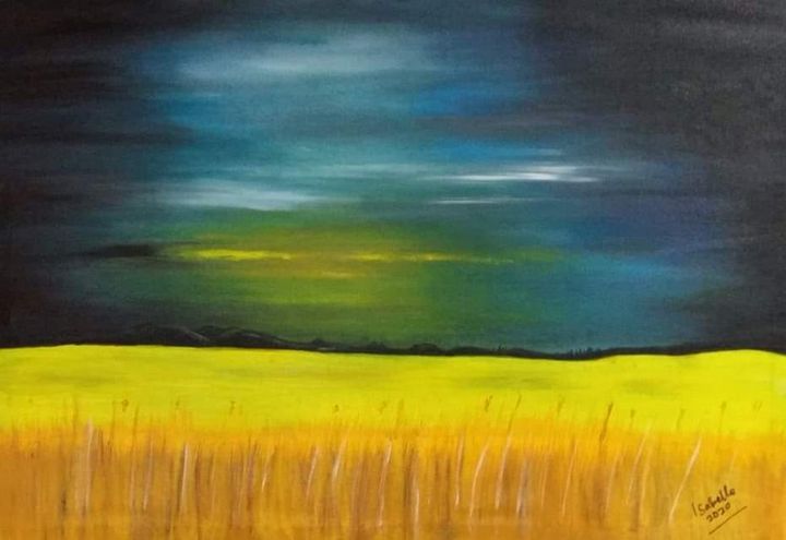 Golden Field - Isabelle Ri - Paintings & Prints, Landscapes & Nature ...