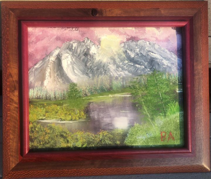 mountain sunrise - Bob Anderson - Paintings & Prints, Landscapes ...