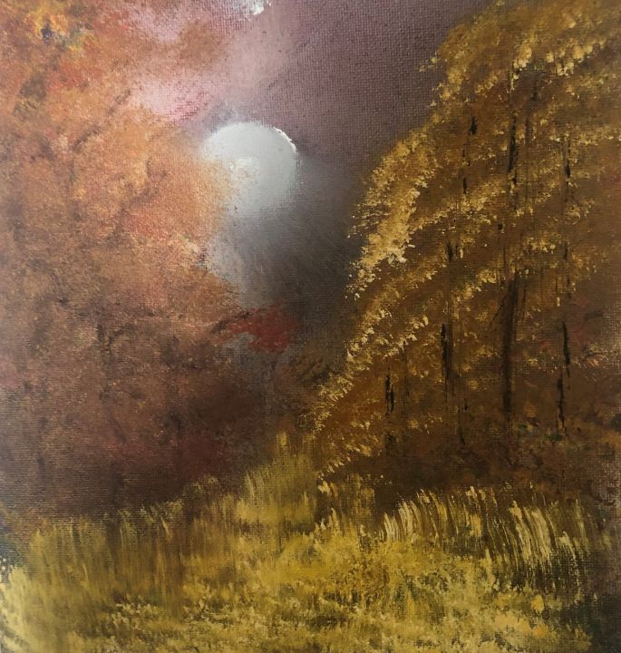 harvest moon - Bob Anderson - Paintings & Prints, Landscapes & Nature ...