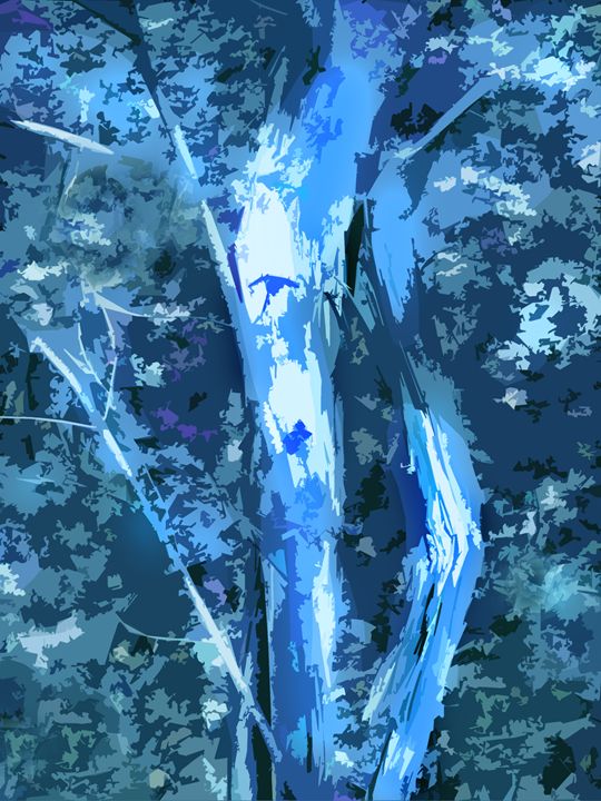 Tree in Moonlight - Paintings by John Lautermilch - Digital Art & AI ...