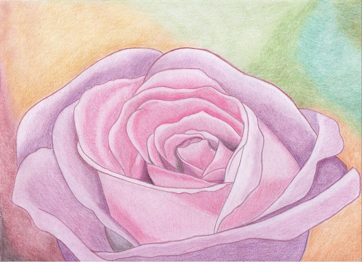 Sunset Bloom - MooreArts. - Drawings & Illustration, Flowers, Plants ...