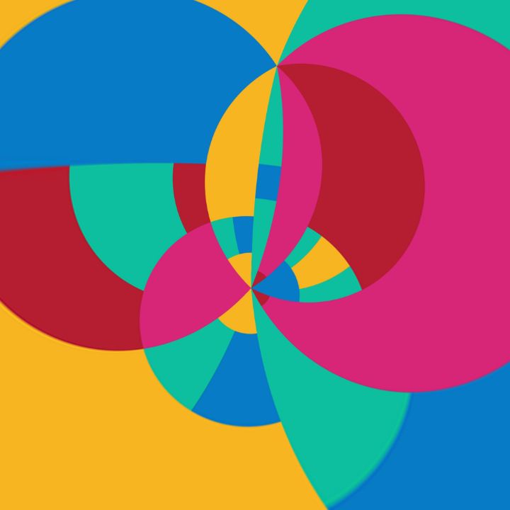 Geometric wheels - Forkandspoon Art - Digital Art, Abstract, Geometric ...