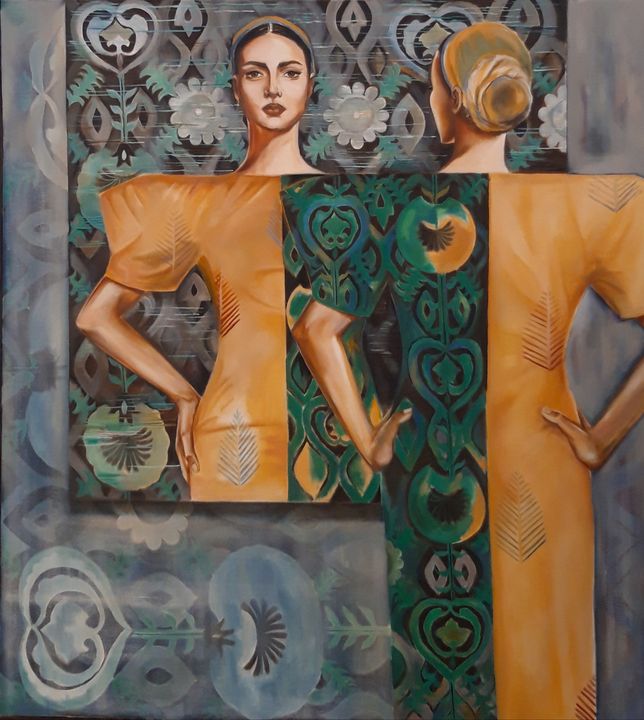 The other of me - Mahjoob - Paintings & Prints, Abstract, Figurative ...